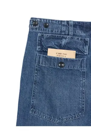 FORTELA Relaxed Fit Denim Trousers - Blue