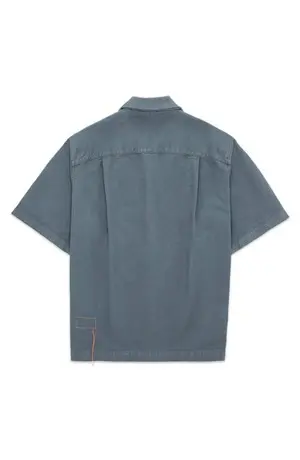 FORTELA Bowling Short Sleeve Shirt - Sky