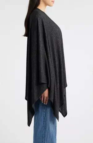 Loveappella Rib Shawl - Charcoal