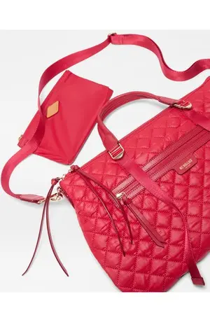 Mz Wallace Medium Park Quilted Satchel - Apple