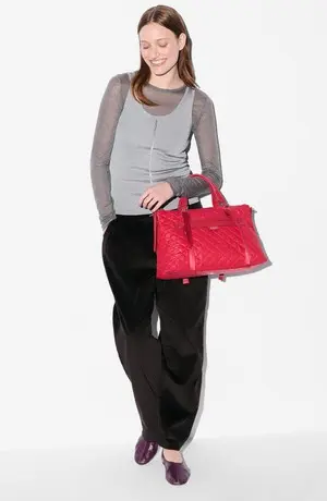 Mz Wallace Medium Park Quilted Satchel - Apple