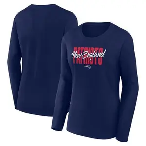 LOGO ATHLETIC New England Patriots Grip Long Sleeve T-shirt - Navy