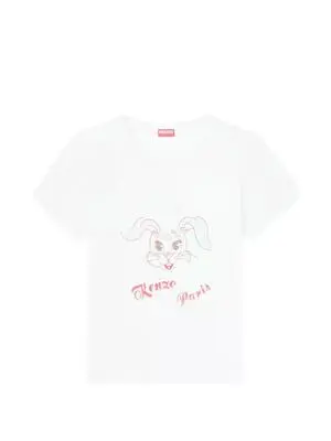 Kenzo Bunny-print T-shirt - White