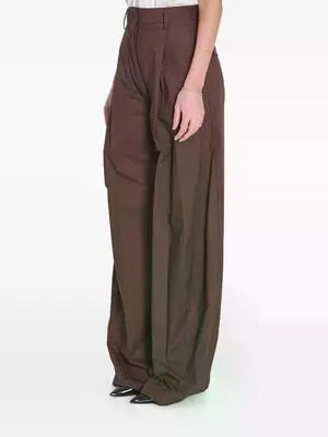 THELATEST Billie Pleated Trousers - Brown