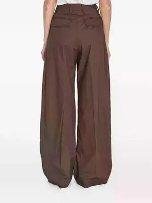 THELATEST Billie Pleated Trousers - Brown