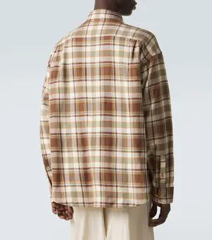 Visvim Lumber Plaid Wool And Linen Shirt