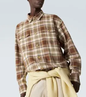 Visvim Lumber Plaid Wool And Linen Shirt