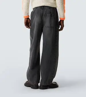 Loewe Pleated Barrel-leg Jeans