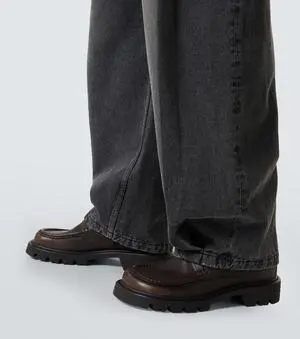 Loewe Pleated Barrel-leg Jeans