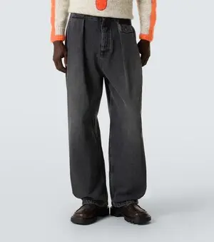 Loewe Pleated Barrel-leg Jeans