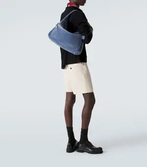 Acne Studios Camero Suede Shoulder Bag - Blue