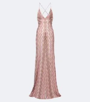 Missoni Zigzag Maxi Dress - Pink