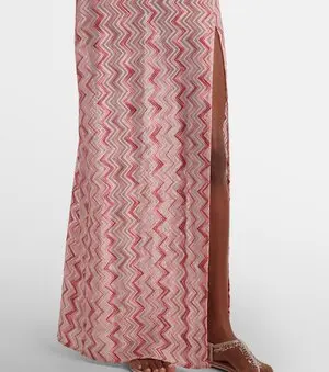 Missoni Zigzag Maxi Dress - Pink