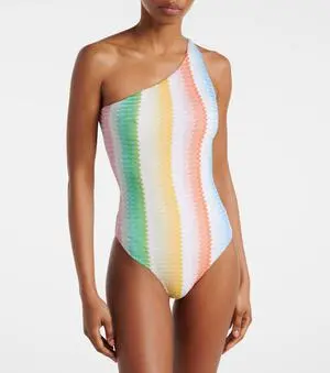 Missoni Zigzag Lamé One-piece Swimsuit