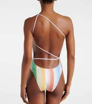 Missoni Zigzag Lamé One-piece Swimsuit
