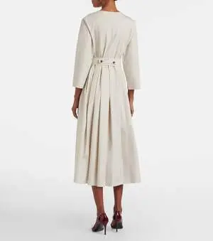 Max Mara Giorno Belted Shirt Dress - White