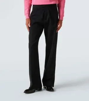 TOM FORD Cotton Drill Wide-leg Trousers