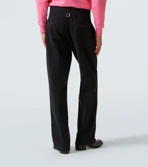 TOM FORD Cotton Drill Wide-leg Trousers