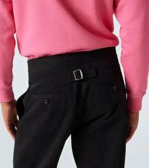 TOM FORD Cotton Drill Wide-leg Trousers