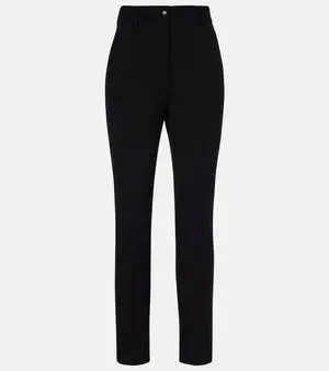 Dolce & Gabbana Wool-blend Slim Trousers - Black