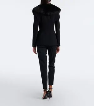 Dolce & Gabbana Wool-blend Slim Trousers