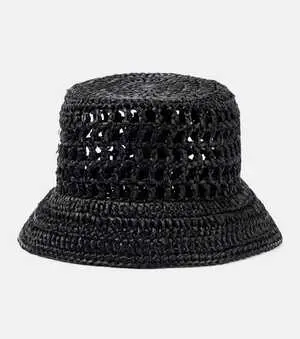 Prada Logo Bucket Hat - Black