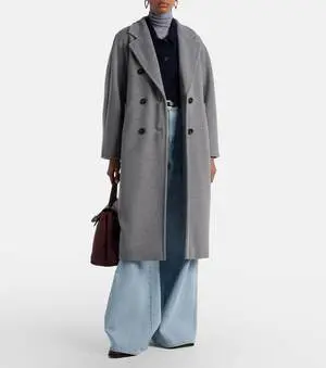 Max Mara Madame Wool And Cashmere Coat - Grey