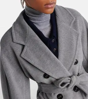Max Mara Madame Wool And Cashmere Coat - Grey