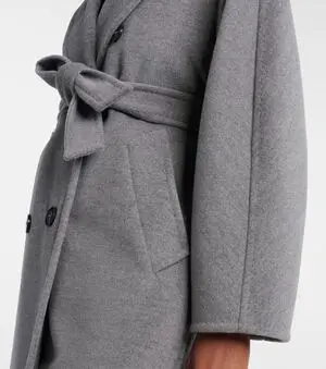 Max Mara Madame Wool And Cashmere Coat - Grey