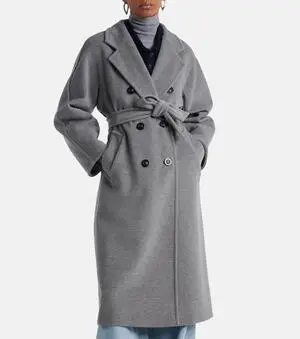 Max Mara Madame Wool And Cashmere Coat - Grey