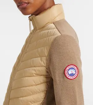 Canada Goose Hybridge Down-paneled Wool Jacket