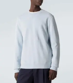 Sunspel Cotton Sweatshirt - Blue