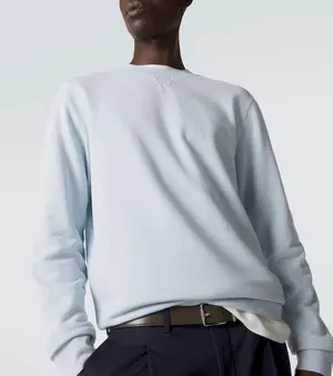 Sunspel Cotton Sweatshirt - Blue
