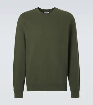 Sunspel Cotton Sweatshirt - Green