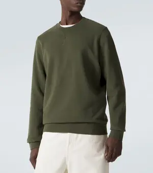 Sunspel Cotton Sweatshirt - Green