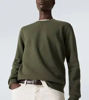 Sunspel Cotton Sweatshirt - Green