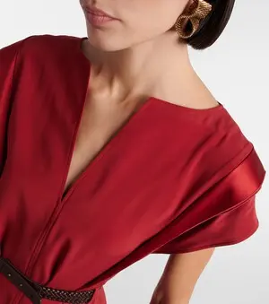 Max Mara Belted Top - Red
