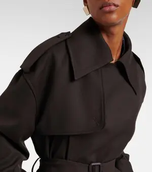 THE FRANKIE SHOP Dursley Belted Double-breasted Trench Coat
