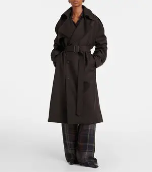 THE FRANKIE SHOP Dursley Belted Double-breasted Trench Coat