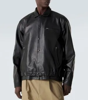 Sacai Leather Blouson Jacket