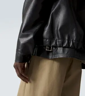 Sacai Leather Blouson Jacket