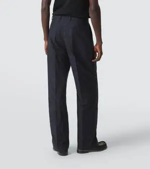 Dries Van Noten Floral Cotton-blend Straight Pants