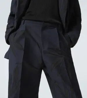 Dries Van Noten Floral Cotton-blend Straight Pants