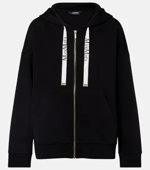 Max Mara Cotton-blend Hoodie - Black
