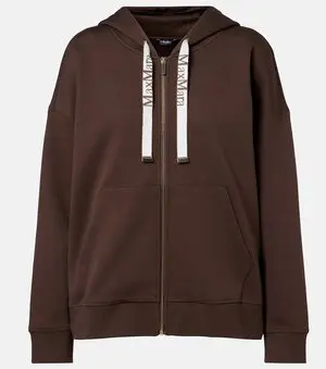 Max Mara Cotton-blend Hoodie - Brown