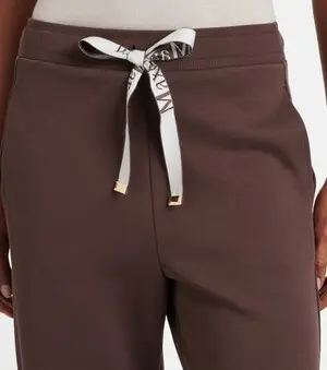 Max Mara Bali Cotton-blend Wide-leg Sweatpants