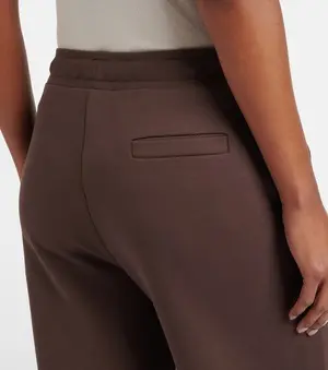 Max Mara Bali Cotton-blend Wide-leg Sweatpants