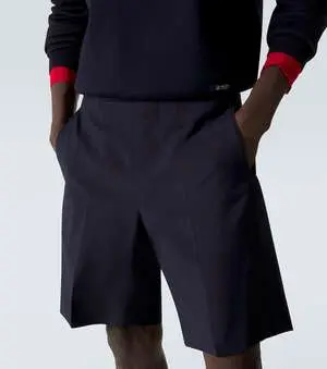 Prada Wool And Mohair Bermuda Shorts