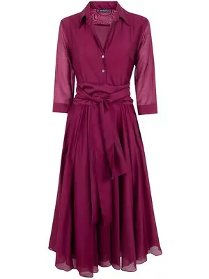 DRHOPE Long Round Dress - Red
