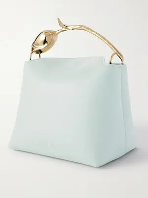 Erdem Bloom Mini Leather Clutch - Blue